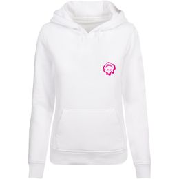 Kapuzenpullover MISS TEE "Miss Tee Damen Everything's Nice Hoody", Damen, Gr. S, wei&szlig;, 65% Baumwolle, 35% Polyester, unifarben, normal, ohne Ausschnitt, Pullover Kapuzenpullover