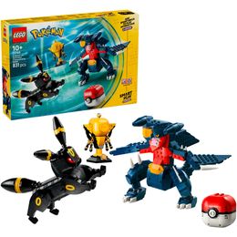 Konstruktionsspielsteine Lego "SMART Play: Nachtaras und Knakracks Duell um die Meisterschaft (72165)", bunt, Spielbausteine, Kinder, Kunststoff, Lego Pok&eacute;mon; Mit SMART Brick kombatibel (nicht enthalten)