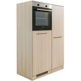 Wiho-K&uuml;chen K&uuml;che WIHO K&Uuml;CHEN "Filo", beige (k&uuml;che: natur, korpus: vicenza eiche hell), B:110cm T:60cm, Komplettk&uuml;chen-Sets, Back-/K&uuml;hlmodul, wahlweise mit E-Ger&auml;ten, Breite 110 cm