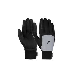 Skihandschuhe Reusch "Garhwal Hybrid", Damen, Gr. 9, grau (grau, schwarz), 93% Polyester, 5% Polyamid, 2% Elasthan, mehrfarbig, Handschuhe, mit praktischer Touchscreen-Funktion