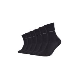 Marc O'Polo Socken MARC O'POLO "6er Pack", Damen, Gr. 35-38, schwarz, 75% Baumwolle, 24% Polyamid, 1% Elasthan, uni, Socken Socken