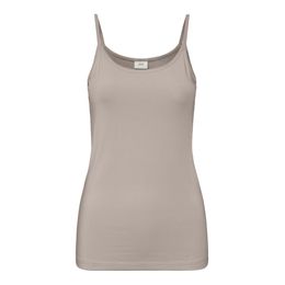 Jacqueline de Yong Spaghettitop JDY "JDYMILA S/L SINGLET TOP JRS NOOS", Damen, Gr. M, grau (chateau gray), Jersey, Obermaterial: 96% Viskose, 4% Elasthan, unifarben, regular fit normal, Rundhals, Tops