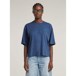 G-Star Raw T-Shirt G-STAR "Horizontal Seam Loose Top", Damen, Gr. M, mid blau, Obermaterial: 100% Baumwolle, Shirts T-Shirt