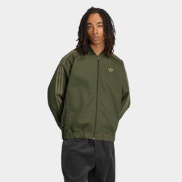 Tanktop adidas originals "SST ADICOLOR CLASSICS TRACK BAUMWOLLE TWILL", Herren, Gr. L, gr&uuml;n (night cargo), Obermaterial: 65% Polyester, 35% Baumwolle, normal, Rundhals, Tops Tanktop