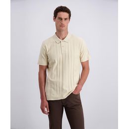 Poloshirt Pierre Cardin "Poloshirt KN", Herren, Gr. XL, oyster gray, Jersey, Obermaterial: 100% Baumwolle, h&uuml;ftbedeckend, ohne Ausschnitt, Shirts, mit Strukturmuster