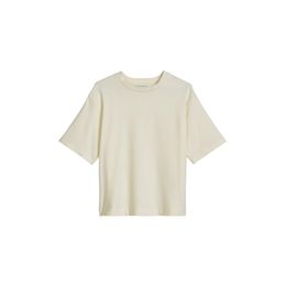 Marc O'Polo T-Shirt MARC O'POLO, Damen, Gr. L, wei&szlig; cotton, Jersey, Obermaterial: 48% Baumwolle, 48% Modal, 4% Elasthan, normal, Rundhals, Shirts T-Shirt