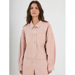 Outdoorjacke NORR "NORR Jacket Kenzie", Damen, Gr. 34, light pink wash, Obermaterial: 100% Baumwolle, Jacken Outdoorjacke