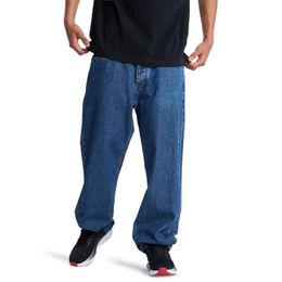 Relax-fit-Jeans DC Shoes "Relaxed", Herren, Gr. 28(XS) / L&auml;nge 32(M), L&auml;nge 34, blau (indigo schwarz), Obermaterial: 75% Baumwolle, 25% Baumwolle., Jeans