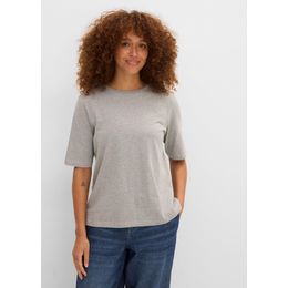 bonprix T-Shirt (8er Pack), rosa, Gr.44/46 (L), Vielseitig kombinierbares T-Shirt (8er Pack), meliert: 85% Baumwolle (organic)