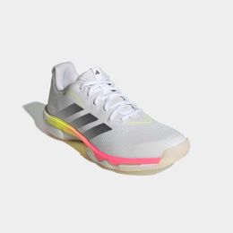 Hallenschuh adidas Performance "CRAZYFLIGHT 7 M", Herren, Gr. 42, pink (cloud wei&szlig;, iron metallic, solar turbo), Synthetik, Textil, Schuhe Hallenschuh, Volleyballschuh