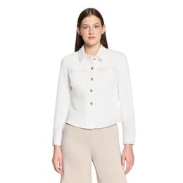Jackenblazer Betty Barclay "Damen langarm", Damen, Gr. 36, rohwei&szlig;, Denim/Jeans, Obermaterial: 71% Baumwolle, 26% Polyester, 3% Elasthan, sehr schmal normal, Blazer