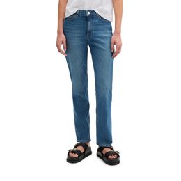 Marc O'Polo Regular-fit-Jeans MARC O'POLO "aus leichtem Stretch-Denim", Damen, Gr. 29, L&auml;nge 34, medium blau, Obermaterial: 86% Baumwolle, 12% Polyester, 2% Elasthan, unifarben, regular fit kn&ouml;chellang, Jeans