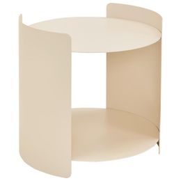 Xora Beistelltisch, Kaschmir, Metall, rund, Wange, 40x40x40 cm, Wohnzimmer, Wohnzimmertische, Beistelltische, Beistelltische Metall
