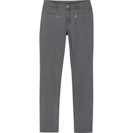 Damen Jeans mit Rei&szlig;verschluss-Taschen grey-denim, Gr&ouml;&szlig;e 20