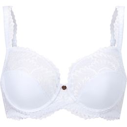 w&auml;schepur Damen B&uuml;gel-BH mit elastischer Spitze wei&szlig;, Gr&ouml;&szlig;e 85E