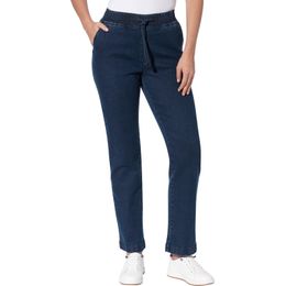 Damen Jeans mit Rundum-Dehnbund blue-stone-washed, Gr&ouml;&szlig;e 46