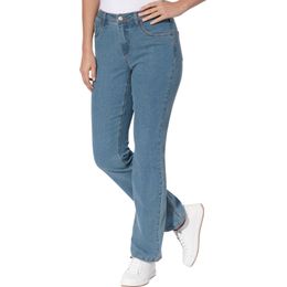 Damen 5-Pocket-Jeans in gerader Form blue-bleached, Gr&ouml;&szlig;e 38