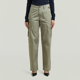 G-Star Raw Cargohose G-STAR "Loose Cargo Wmn", Damen, Gr. 27, N-Gr, lt orphus, Web, Obermaterial: 97% Baumwolle, 3% Elasthan, unifarben, straight fit lang, Hosen Cargohose, im Straight Fit