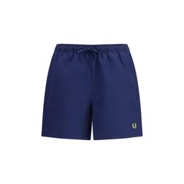 Fred Perry Blaue Recycelte Polyester Shorts