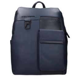 Piquadro Blauer Leder Rucksack