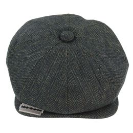 Herren Peaky Blinders Tweedhut mit Rasierklinge