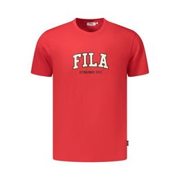 Fila Rosso Baumwolle Herren T-Shirt