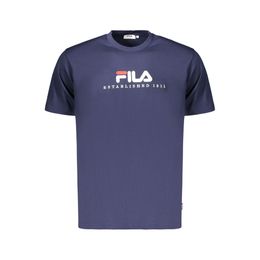 Fila Blaues Baumwoll-Herren-T-Shirt