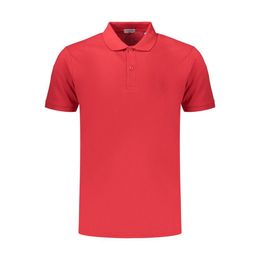 Coveri Moving Rotes Baumwoll-Polo f&uuml;r Herren