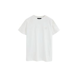 T-Shirt wei&szlig; im Straight Fit mit Polo Club Patch