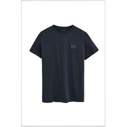 T-Shirt marineblau im Straight Fit mit Polo Club Patch