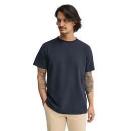 T-Shirt marineblau mit Rundhalsausschnitt und Polo Club Patch