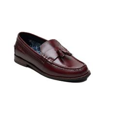 Ben Sherman Sid Pinselabzug Leder Herren Burgunder Quasten Slipper