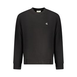 Calvin Klein Schwarzes Baumwoll-Sweatshirt f&uuml;r Herren