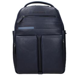 Piquadro Blauer Leder Rucksack