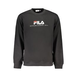Fila Schwarzes Baumwoll-Herren-Sweatshirt
