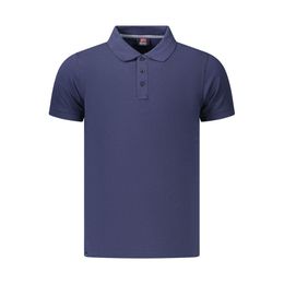 Norwegen 1963 Blaues Baumwoll-Polohemd f&uuml;r Herren