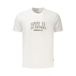 Fila Wei&szlig;es Baumwoll-T-Shirt f&uuml;r Herren