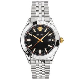 Versace VEVK00420 Hellenyium Schwarzes Zifferblatt Herrenuhr