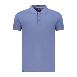 Norwegen 1963 Blaues Baumwoll-Herren-Polohemd
