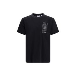 Off-White Schwarzes Baumwoll-T-Shirt