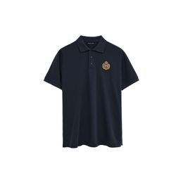 Poloshirt marineblau im Regular Fit mit maritimem Polo Club Patch