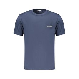 Bikkembergs Blaues Baumwoll-Herren T-Shirt