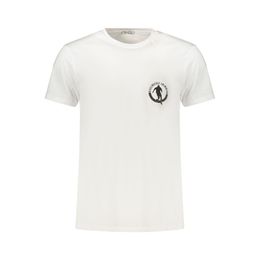 Bikkembergs Wei&szlig;es Baumwoll-Herren-T-Shirt