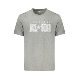 Converse Graues Baumwoll-Herren-T-Shirt