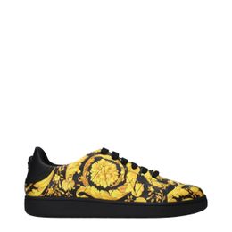 Versace Schwarze Leder Chunky Sneakers