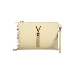 Mario Valentino Beige Polyurethan Damen-Tasche mit abnehmbarem Ketten-Schultergurt