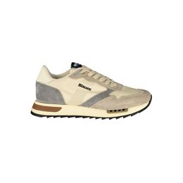 Blauer Beiger Polyester Herren Sneaker