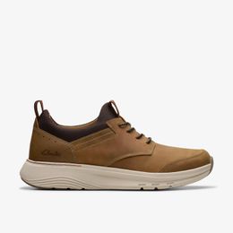 Clarks Motion Trek EZ Dark Tan Lea Sneakers