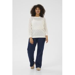 Kaffe Strickpullover Regular fit white