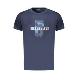 Bikkembergs Blu Baumwoll-T-Shirt f&uuml;r Herren